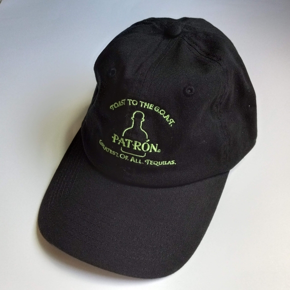 Accessories | Patron Tequila Adjustable Hat Cap Toast To The Goat Black ...